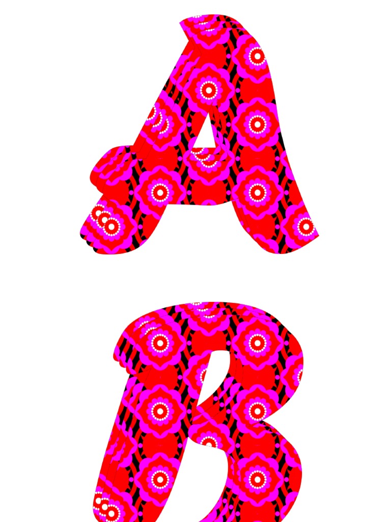 ABC Corak Flora (3 Lapis) | PDF