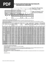 BSP Thread Chart | PDF | Building Materials | Mechanical Engineering