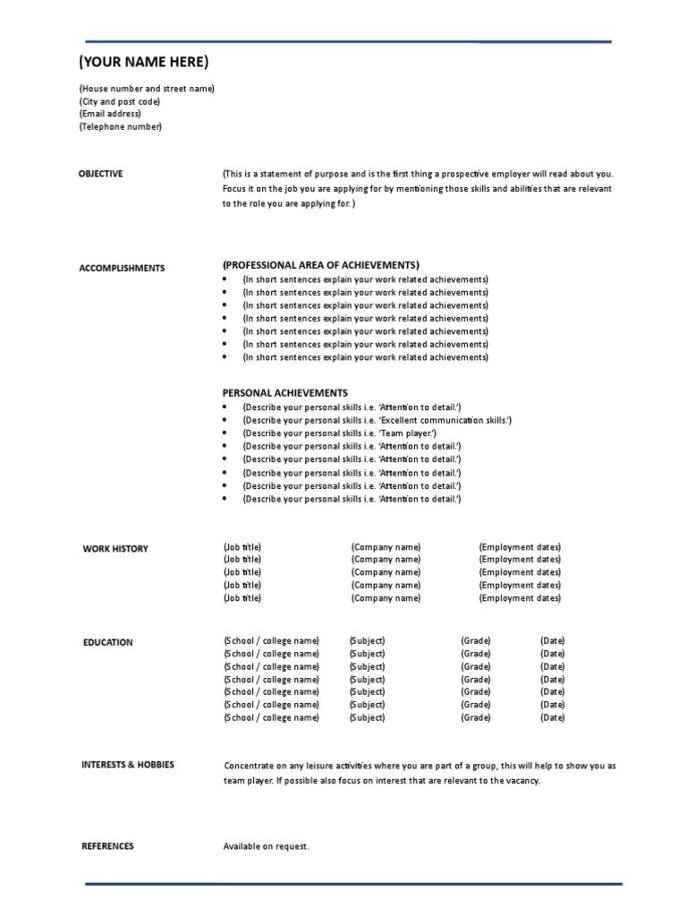 Physics Teacher CV Template | PDF | Résumé | Communication