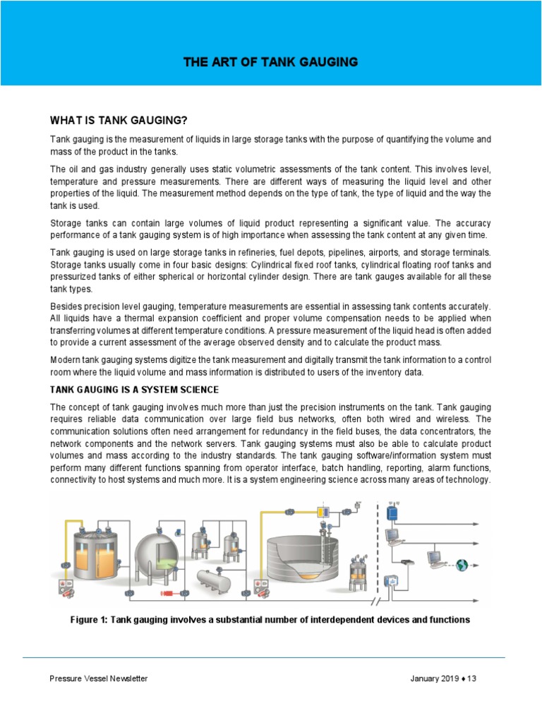 Art of Tank Gauging | PDF | Volume | Liquids