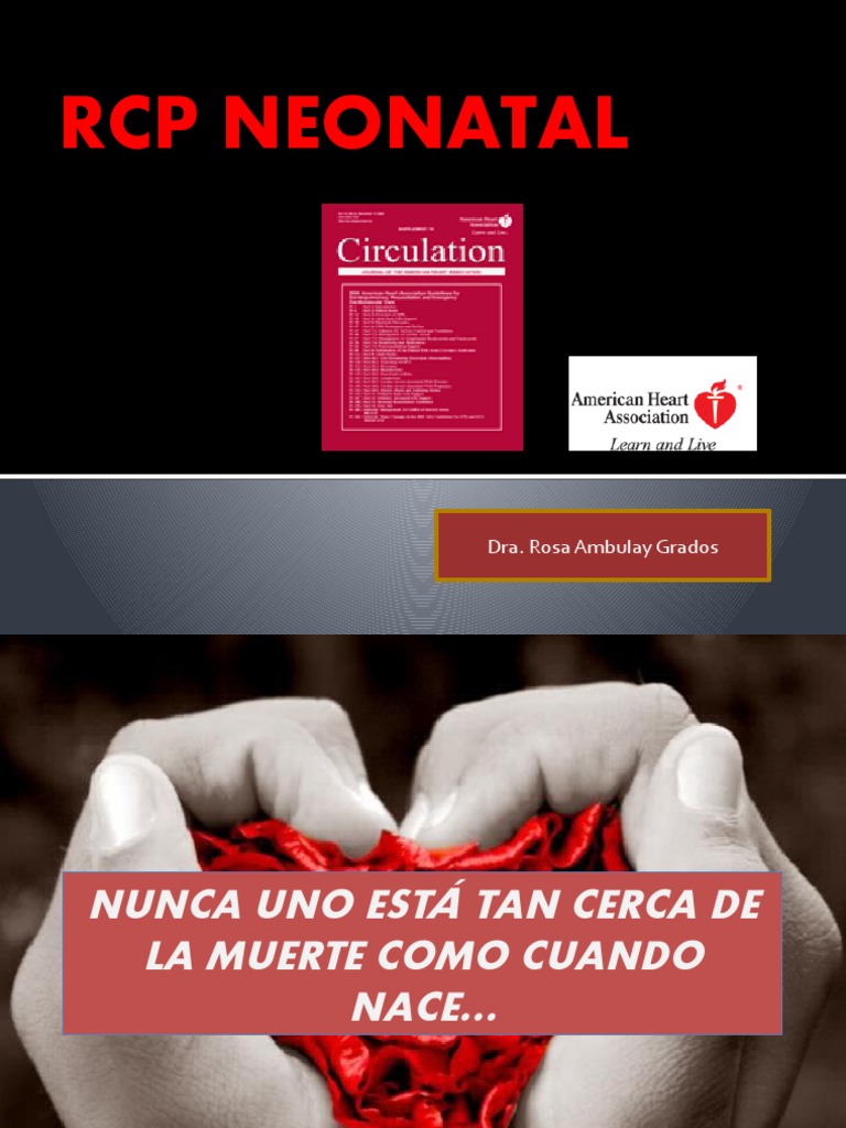 RCP Neonatal | PDF | Reanimación cardiopulmonar | Parto prematuro