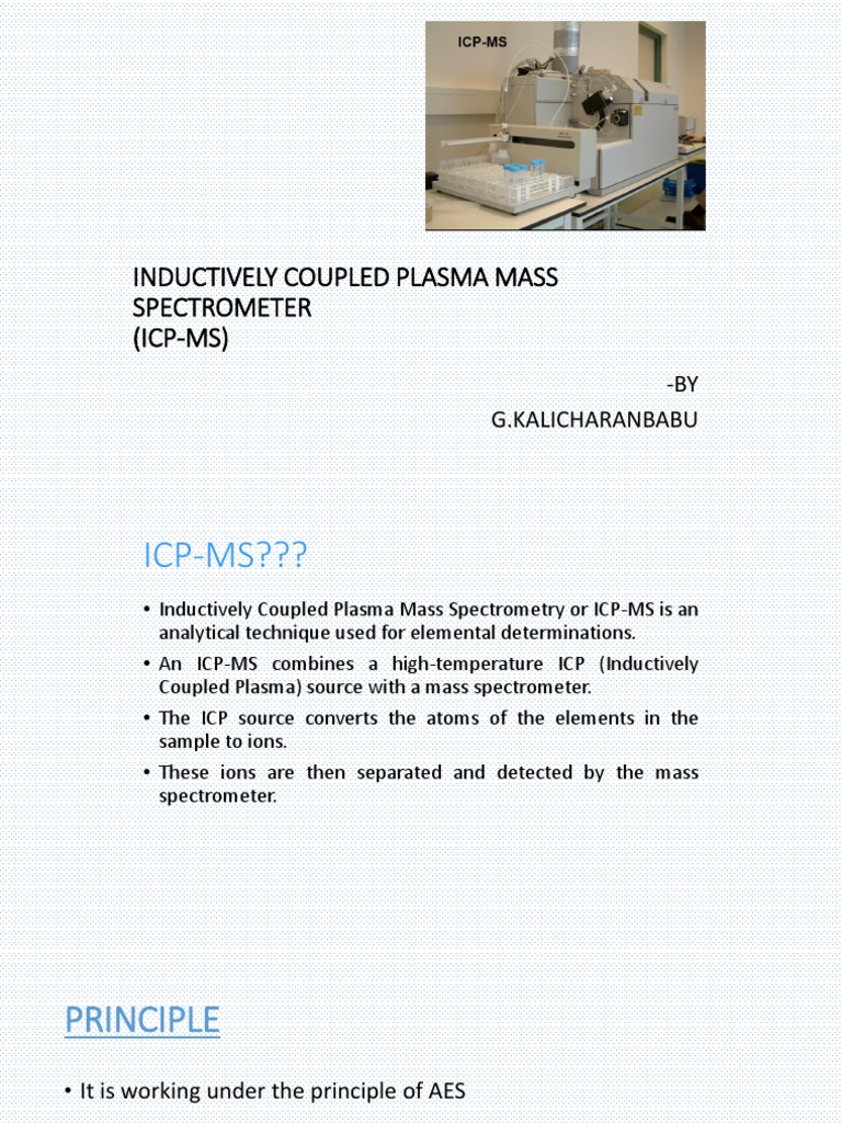 ICP-MS: Principles and Instrumentation | PDF | Mass Spectrometry ...