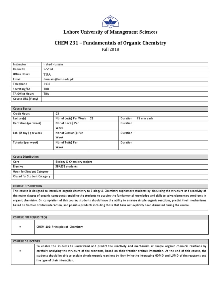 Fundamentals of Organic Chemistry | PDF | Chemical Reactions | Organic ...