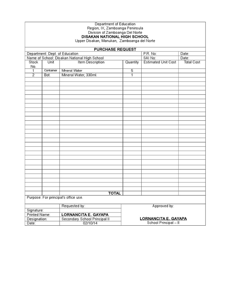 Mooe Forms | PDF | Business | Nature