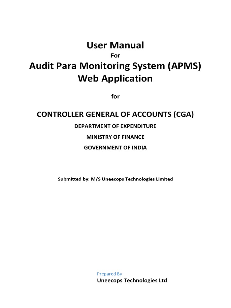 APMS Webapplication - User Manual Ministry en v1.0 | PDF | Login | Password