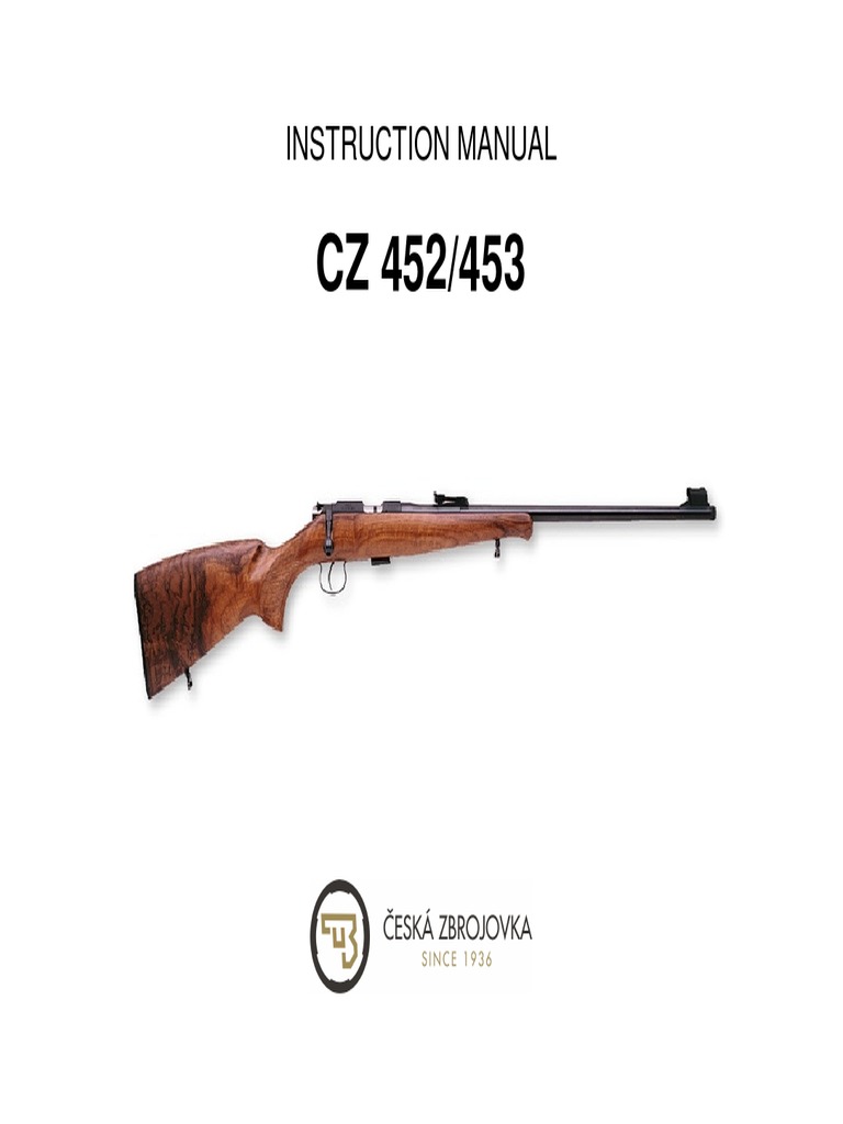 cz452-453 en PDF | PDF | Firearms | Cartridge (Firearms)