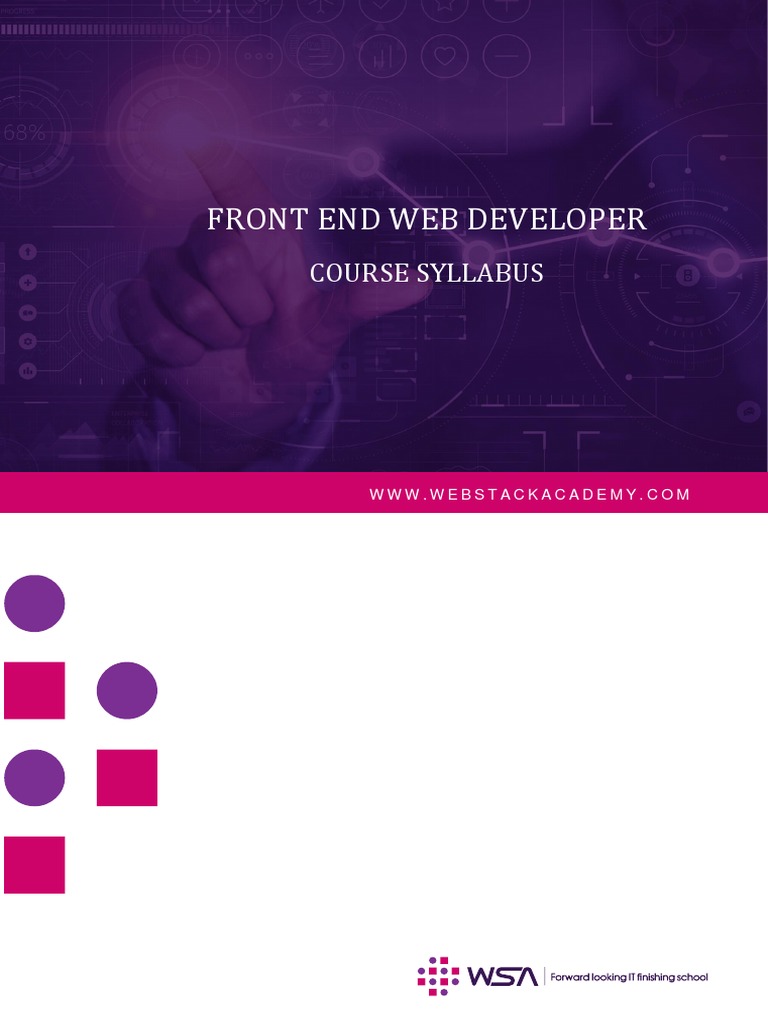 Front End Web Developer: Course Syllabus | PDF | Html | Cascading Style Sheets