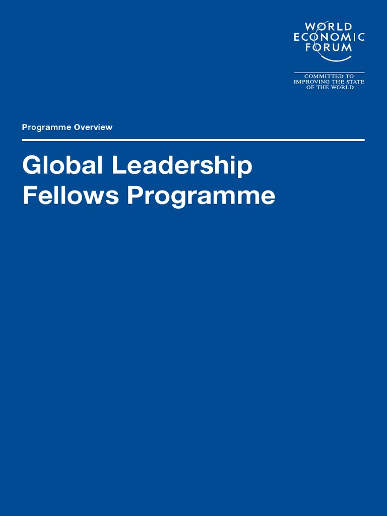 WEF GLF Brochure | PDF | System | Leadership
