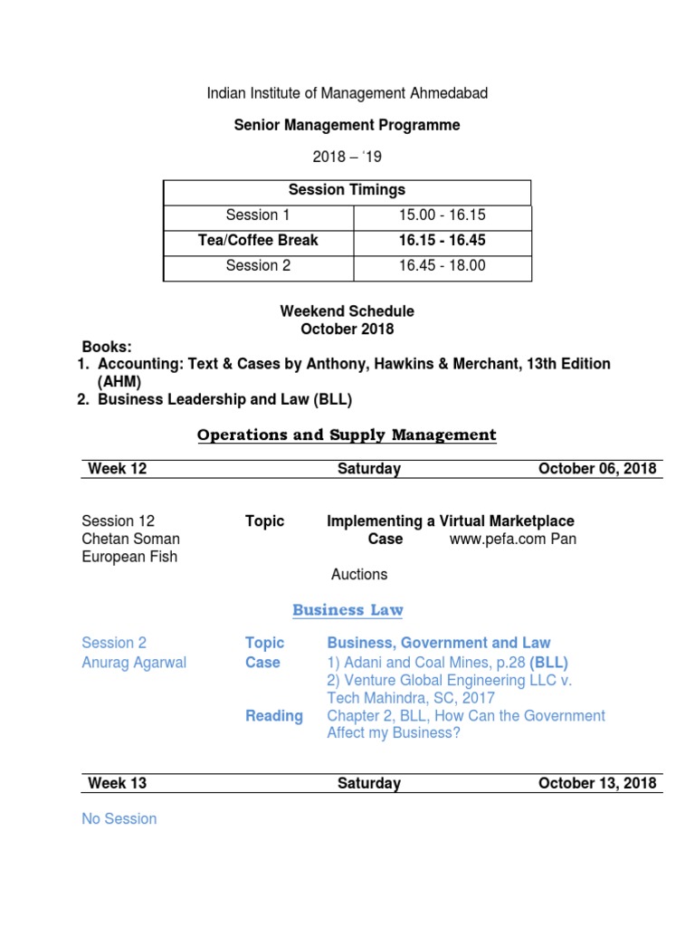 SMP - Weekend Schedule October 2018) | PDF | Economies | Business
