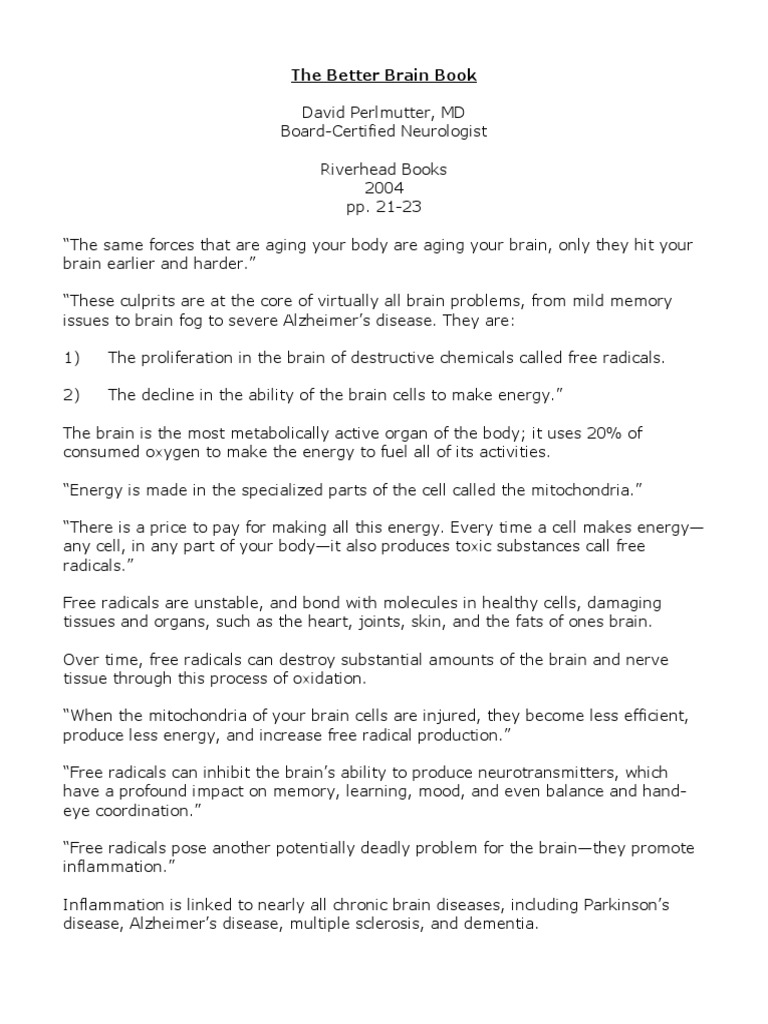 The Better Brain Book | PDF