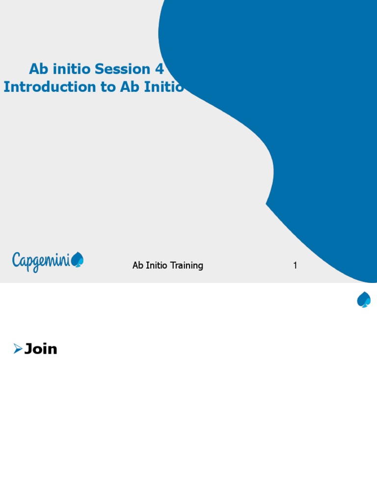 Ab Initio Session 4 Introduction To Ab Initio | PDF | Parameter (Computer Programming ...