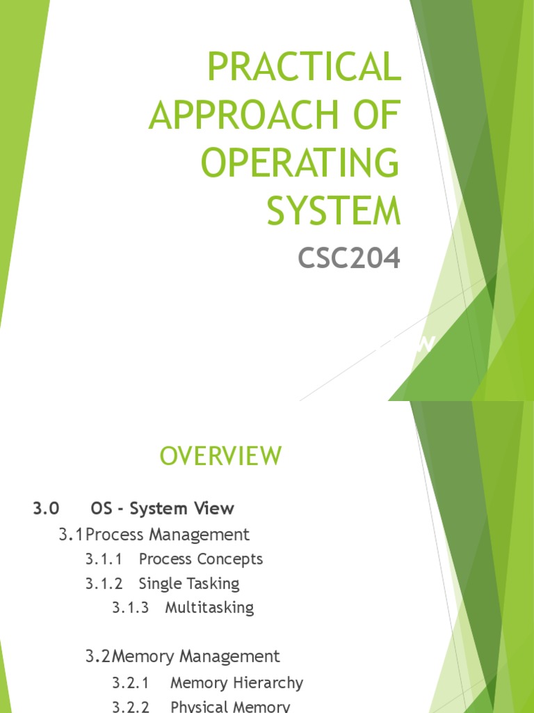 CSC204 - Chapter 3.1 | PDF | Scheduling (Computing) | Process (Computing)