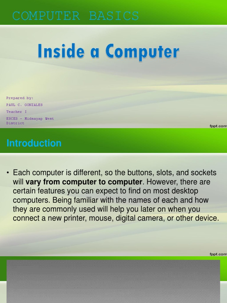 An Introduction to Basic Computer Hardware Components | PDF | Random Access Memory | Network ...