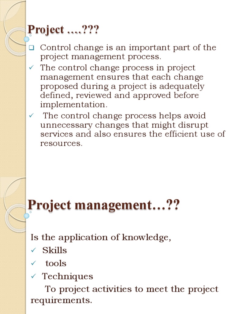 Project Control | PDF | Project Management | Business