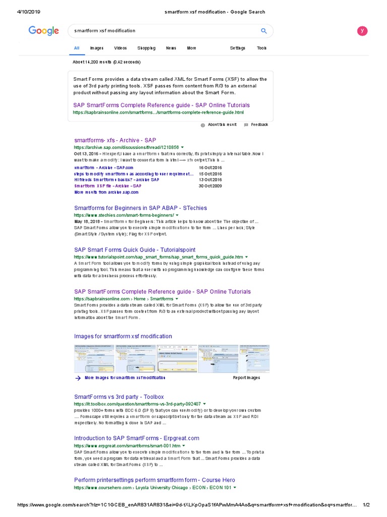 Smartform XSF Modification | PDF | Page Layout | Information Science