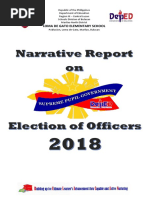 Narrative Report On SPG Election | PDF | Cognition | Behavior Modification