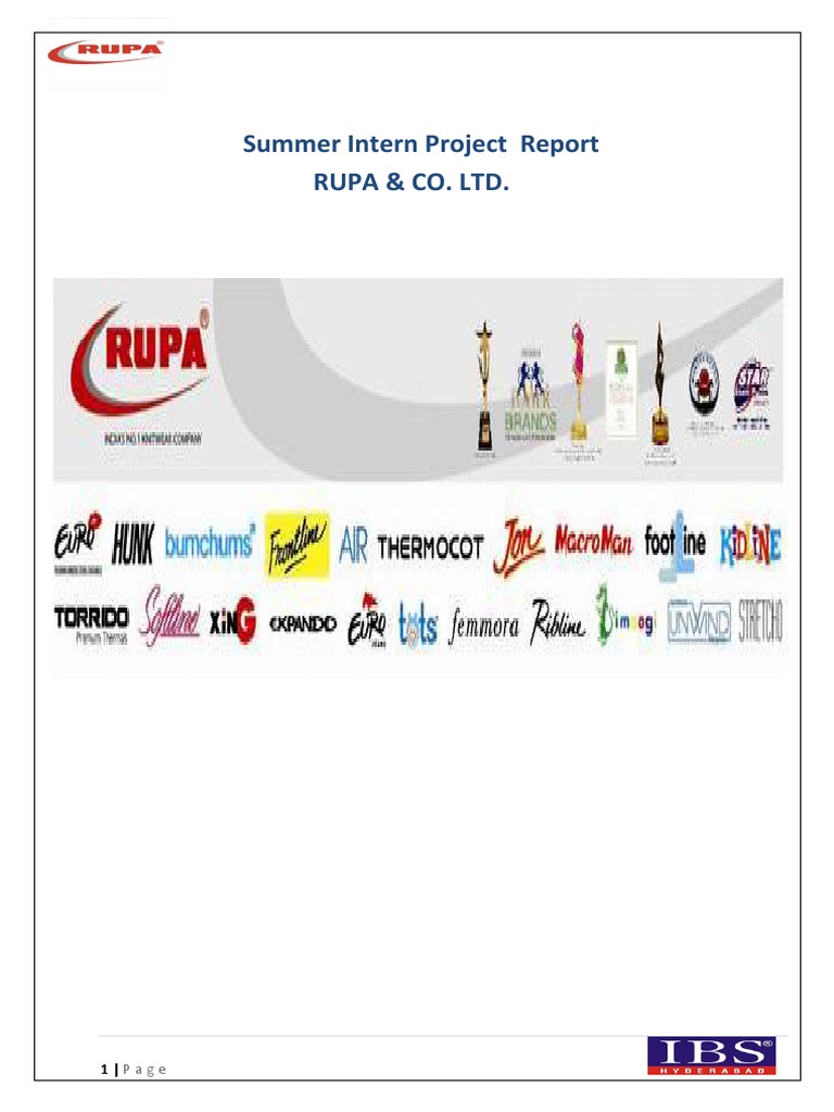 Rishabh Project Report 120614 PRINT VERSION PDF | PDF | Brand | Innovation