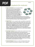 ISTE Standards For Students, 2016 | PDF | Design | Learning