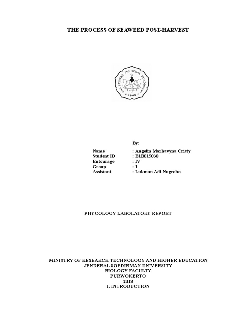 Acara 1 Fiko Angel | PDF | Algae | Seaweed