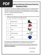 PPE Warning Letter | PDF