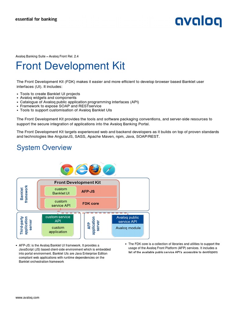 Avaloq | PDF | Java Script | Web Application