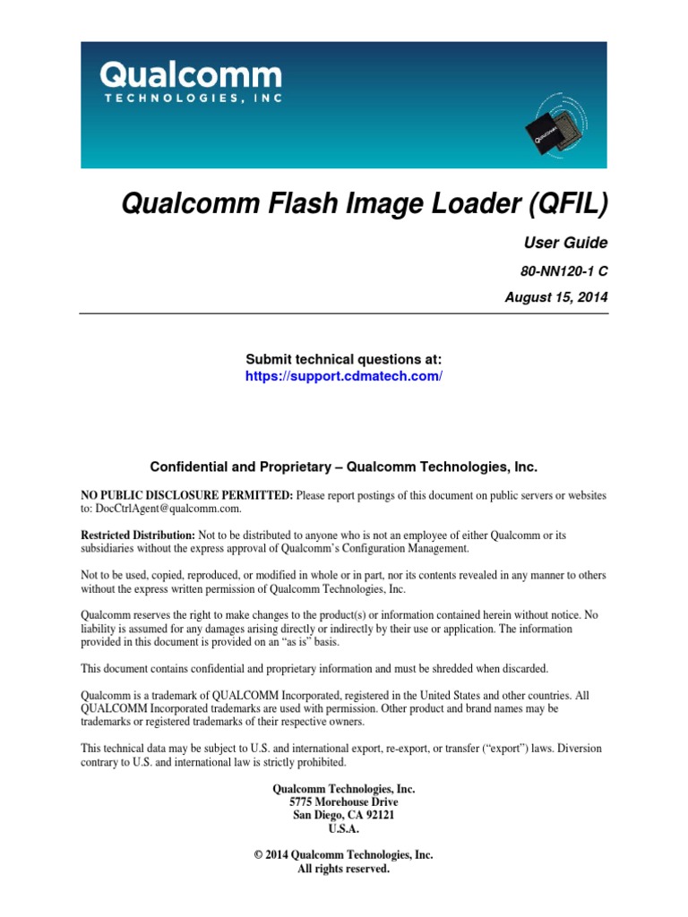Qualcomm Flash Image Loader (QFIL) : User Guide | PDF | Computer File | Transmission Control ...