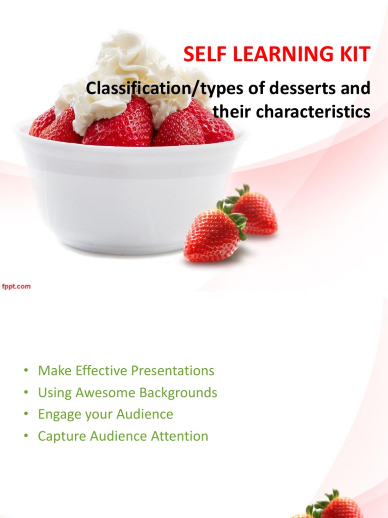 Self Learning Kit Dessert 2 | PDF