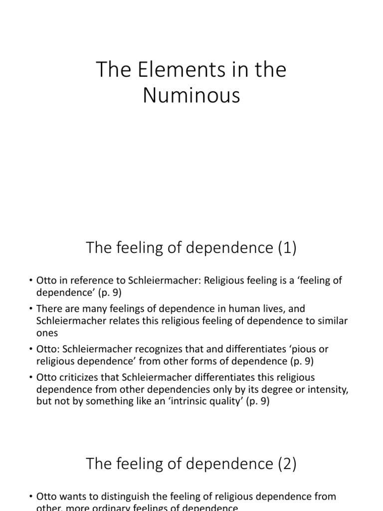 The Elements in The Numinous | PDF