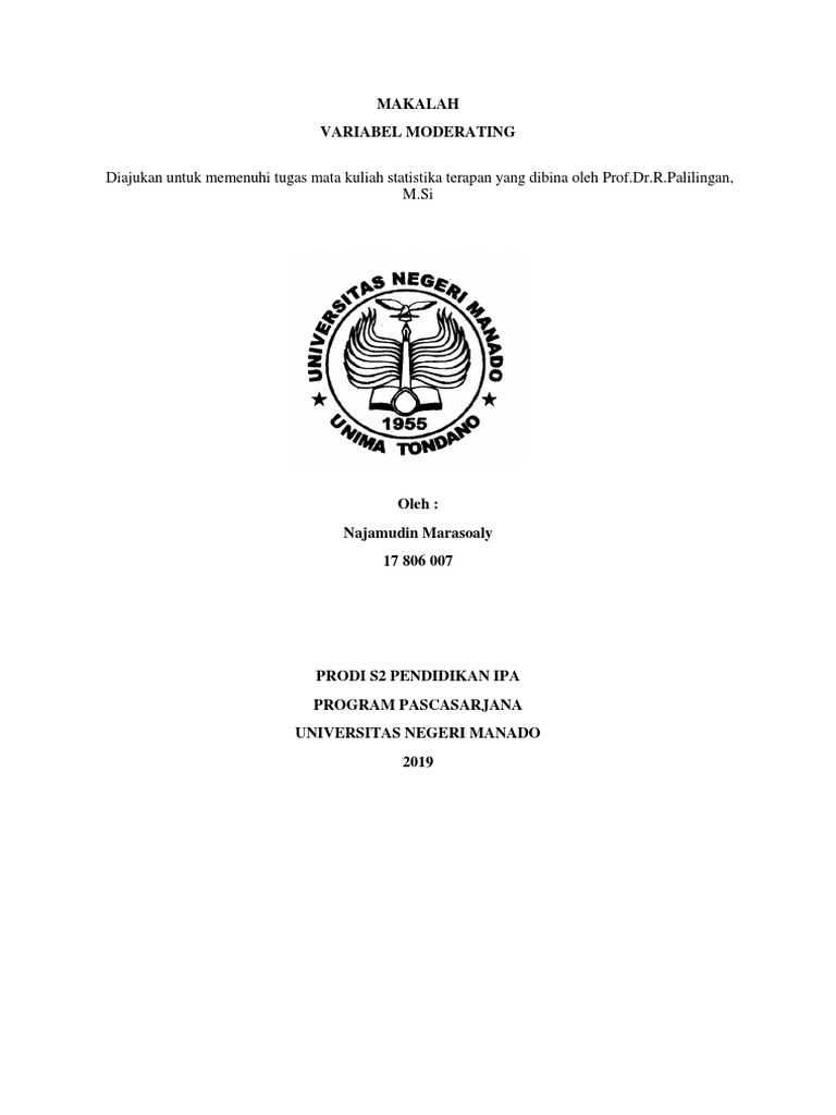 Variabel Moderating dalam Regresi | PDF