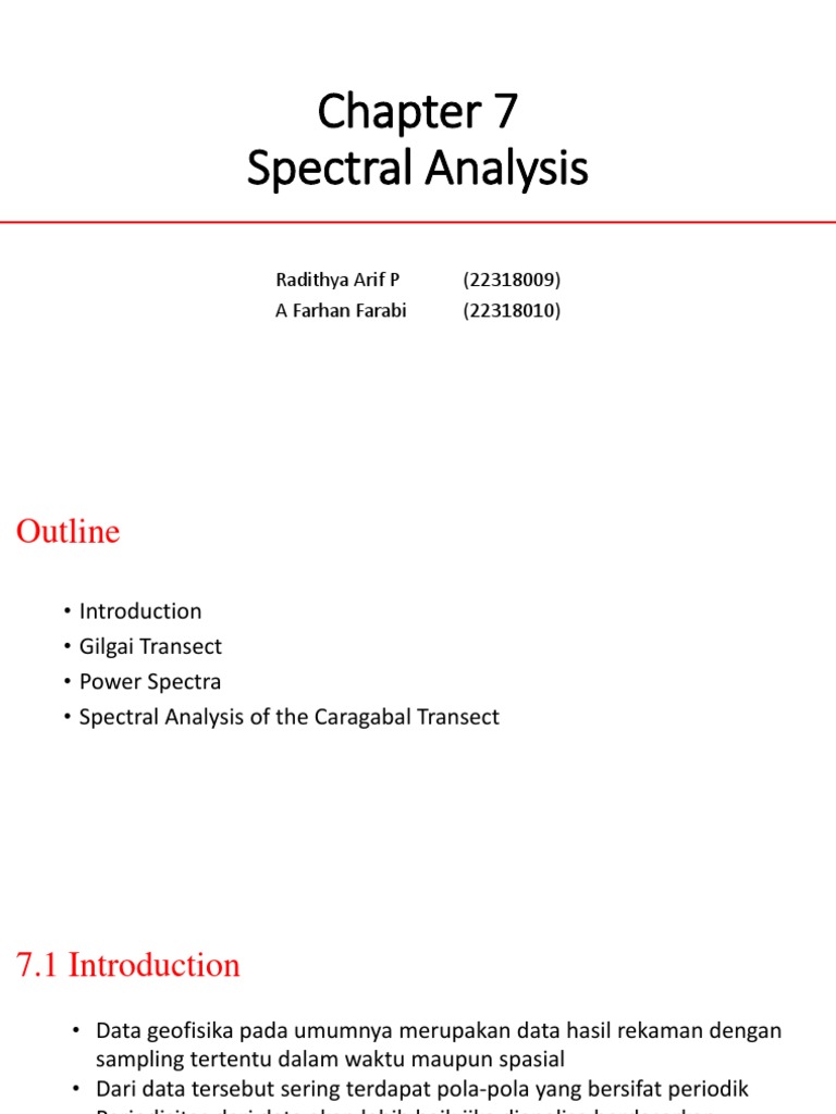 Spectral Analysis of Geophysical Data | PDF | Spectral Density ...
