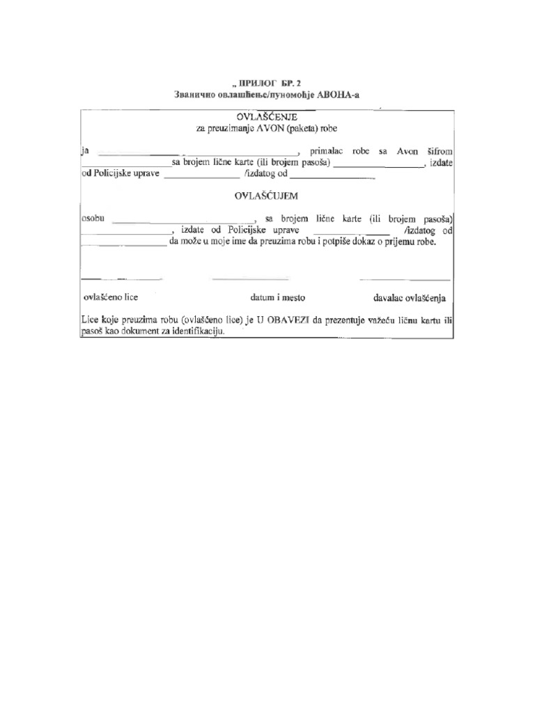 Obrazac PDF | PDF