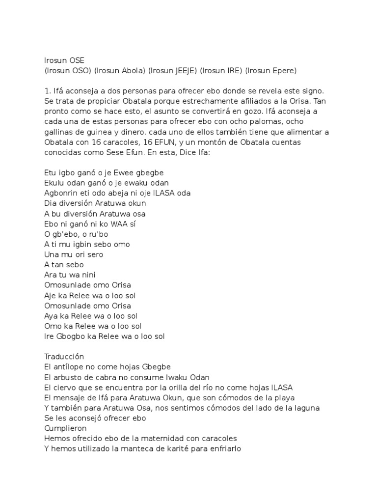 15 Irosun Ose Ingles | PDF | Religión y creencia | Naturaleza