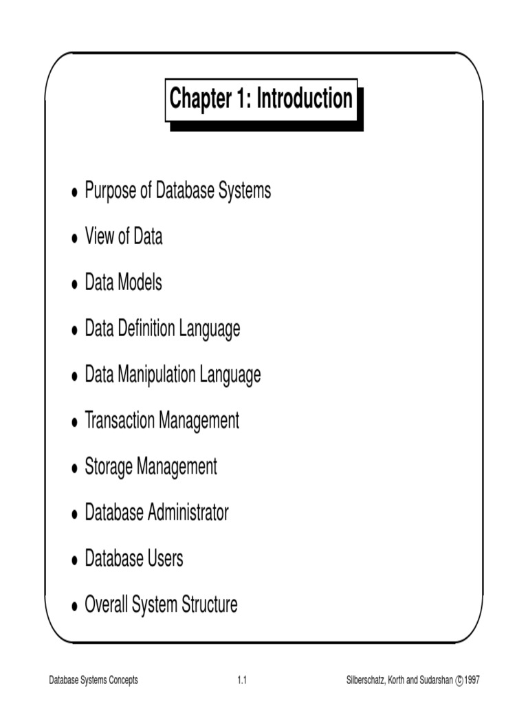 Chapter 1 Introduction Database Systems Concepts 1 1 Silberschatz Korth And Sudarshan C 1997