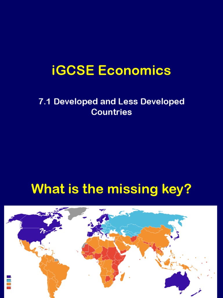 7 1 - Developed and Less Developed Countries | PDF | Economic ...