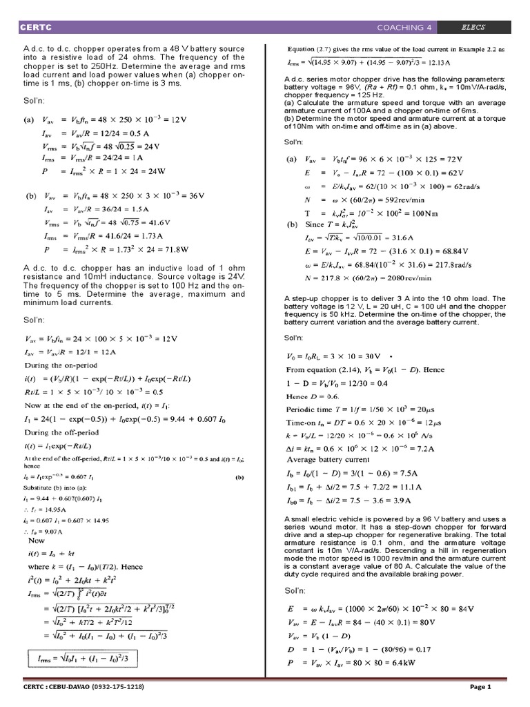 Power Elecs | PDF | Rectifier | Power Inverter