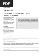 Wiley Journal Submission Template | PDF | Computing