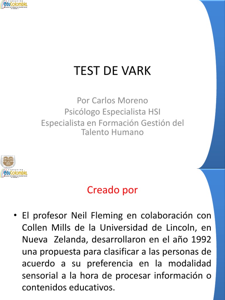 Test de Vark | PDF | Prueba (evaluación) | Aprendizaje
