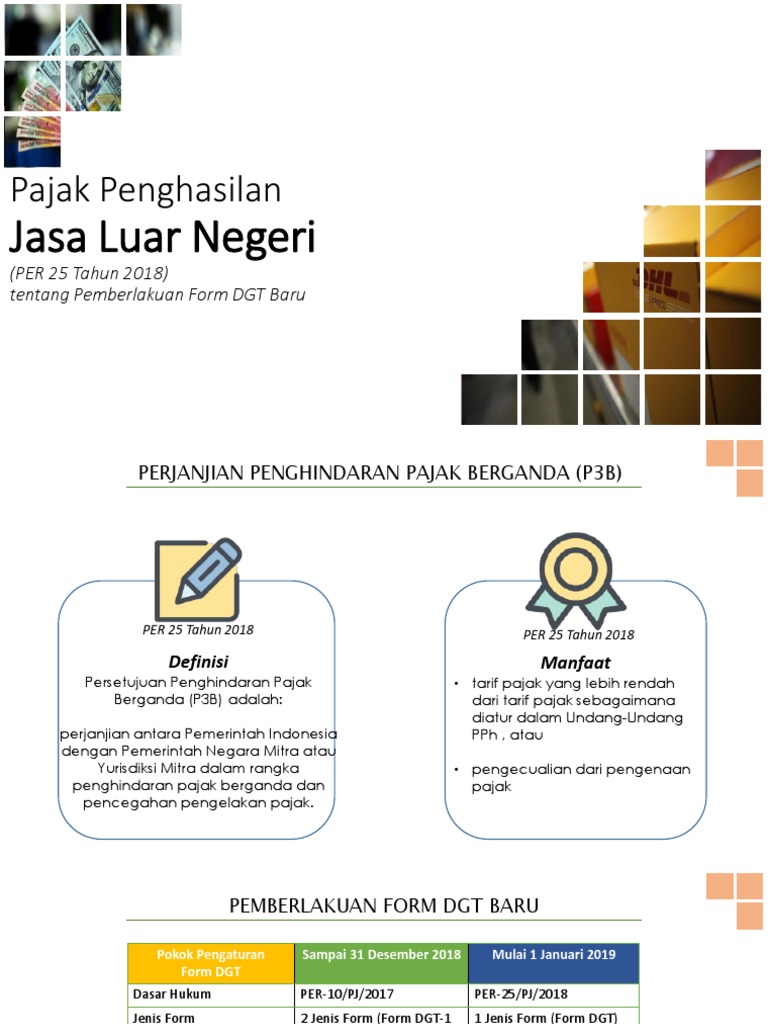 Petunjuk Pengisian DGT Form - PER 25 2018 | PDF