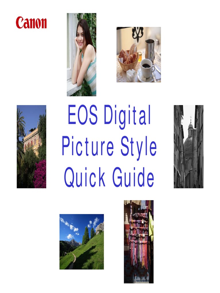 EOS Digital Picture Style Quick Guide | PDF | Camera | Digital Camera