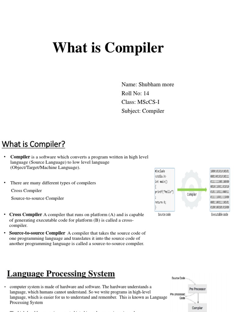 Compiler | PDF | Compiler | Assembly Language