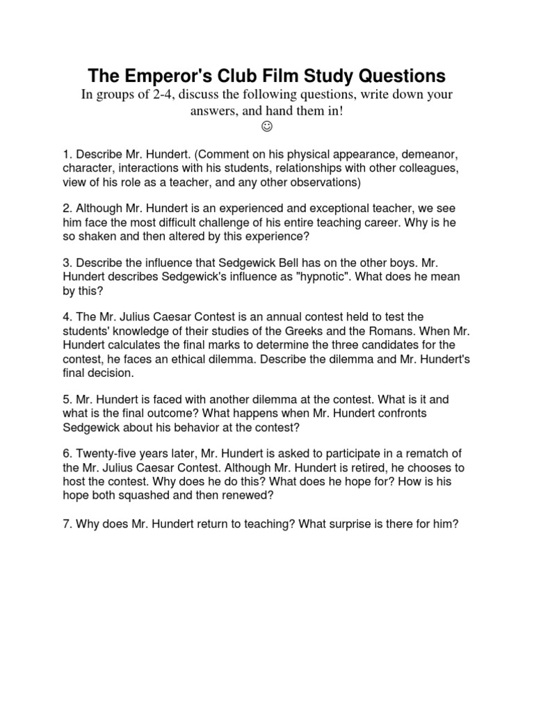 The Emperors Club | PDF | Learning | Cognitive Science
