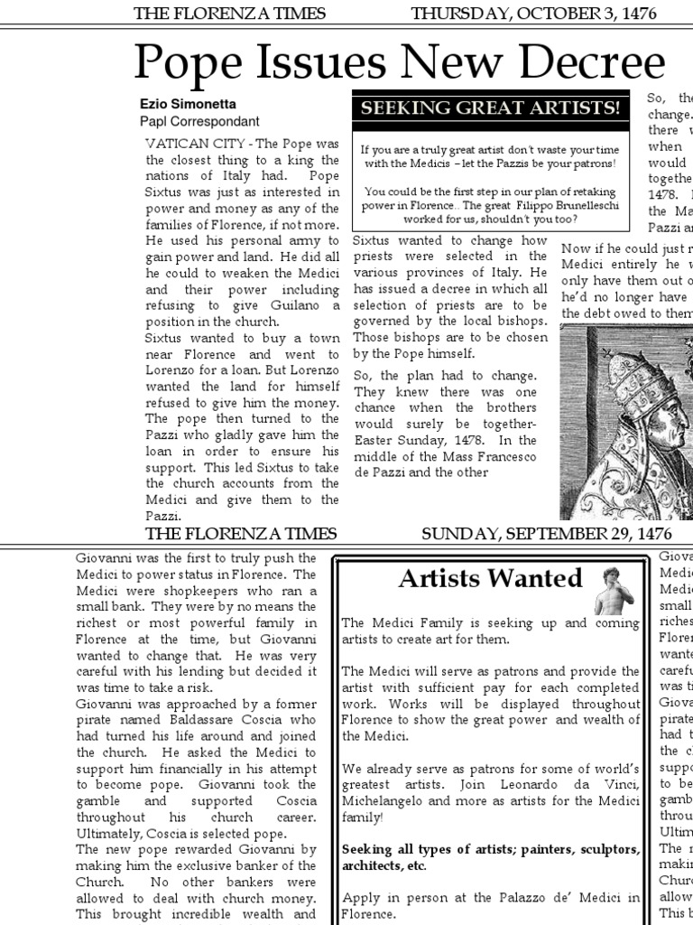 Csi Florence Part 2 1 | PDF | House Of Medici | Florence