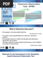 Classroom Observation Tool 2025 2026 | PDF | Teachers | Human Communication