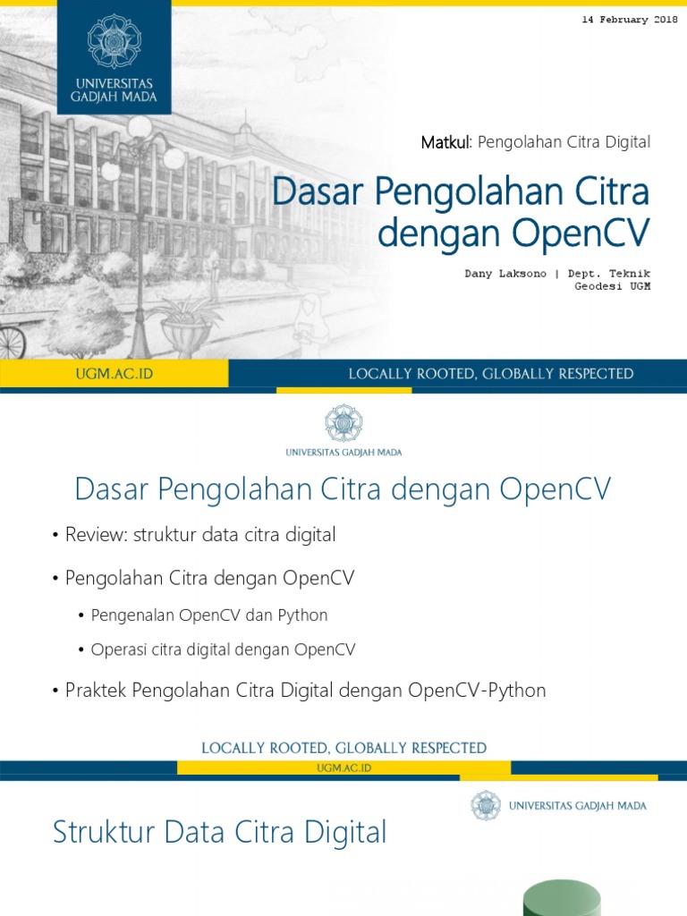 Dasar Pengolahan Citra Dengan Opencv Pdf Computer Vision Python Programming Language