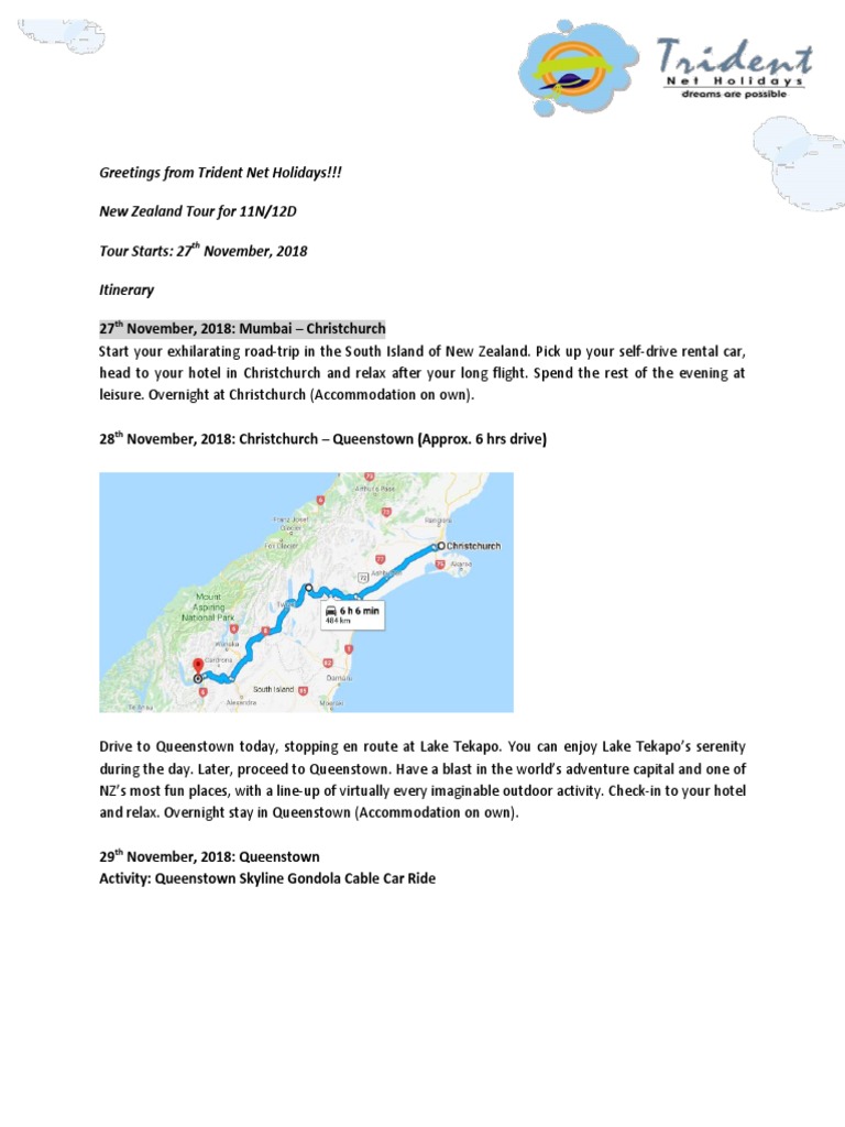 Tentative Day Wise Itinerary | PDF | Leisure | Nature