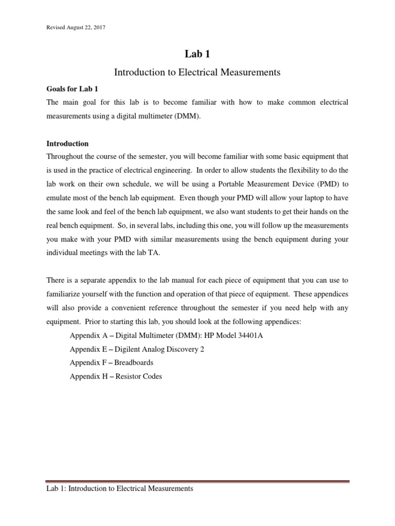 ECEN 214 Lab 1 | PDF | Amplitude | Root Mean Square