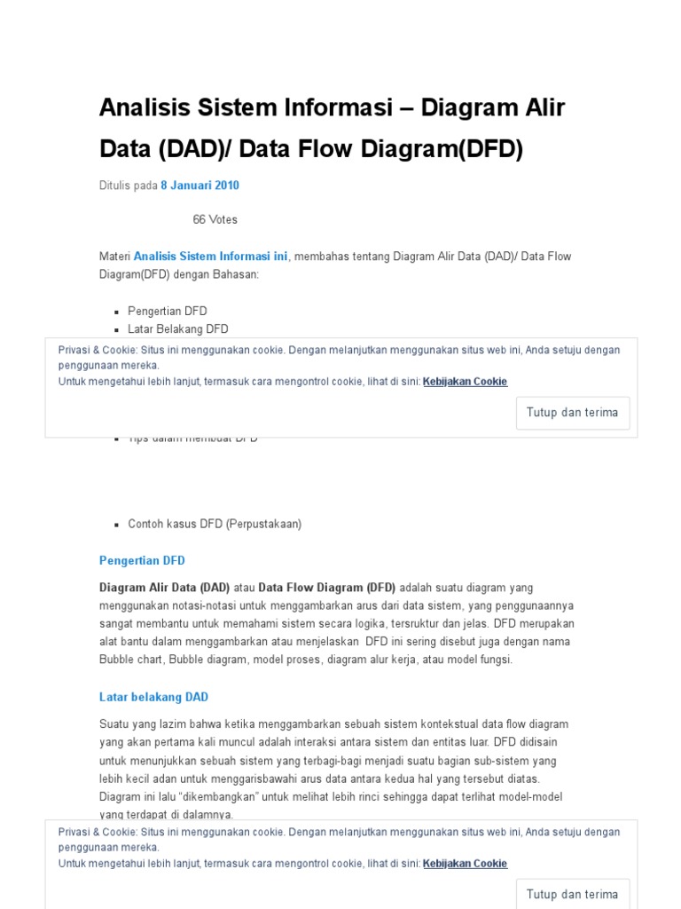 Panduan Diagram Alir Data (DFD) | PDF | Bisnis | Komputer
