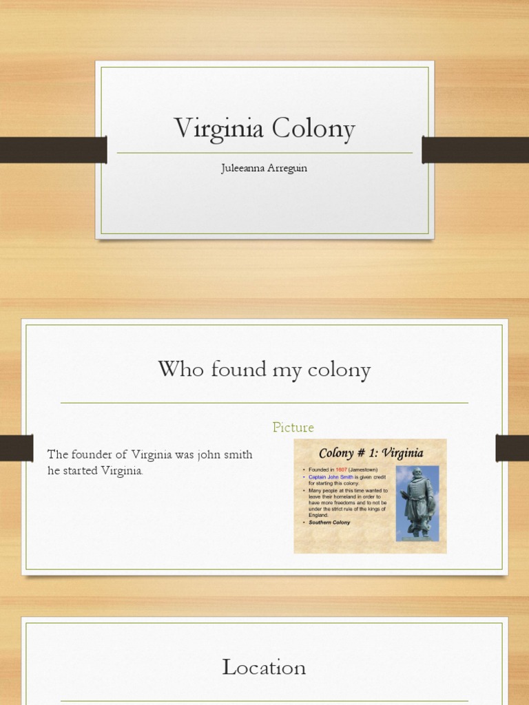 Virginia Colony: Founding & Key Facts | PDF