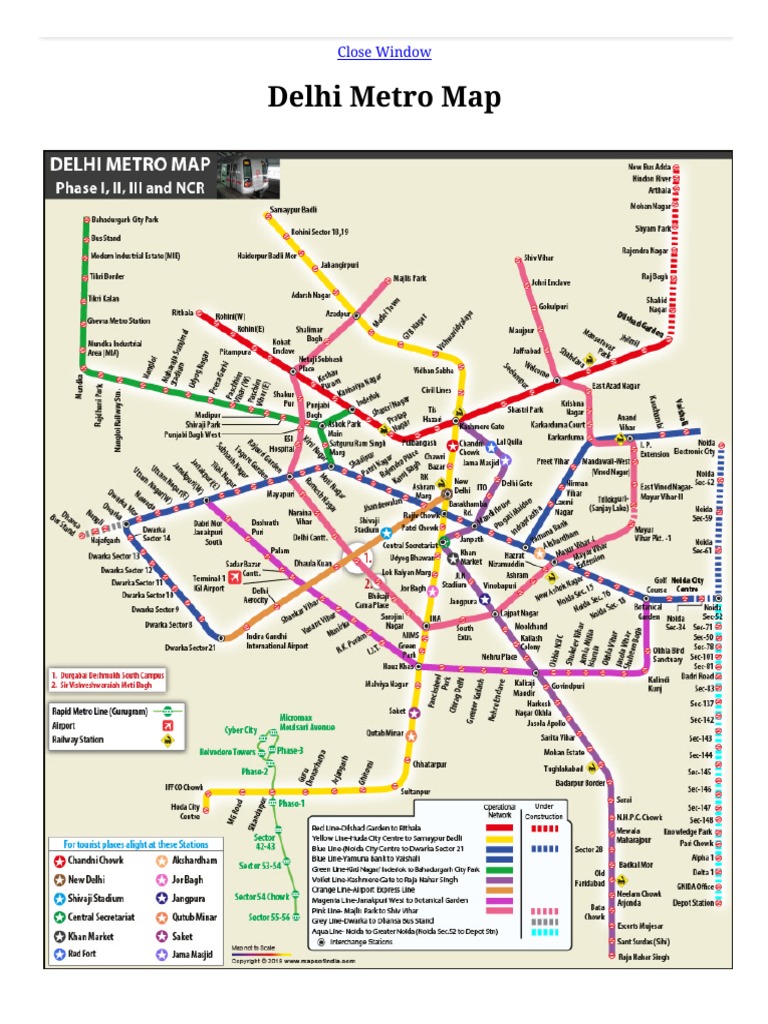 Metro Maps of India | PDF