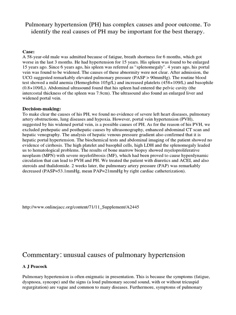 Hypertension Case | PDF | Hypertension | Lung